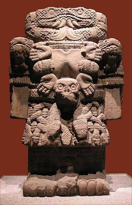 Aztekisk Hodeskallekunst Aztec Death Whistle, Aztekische Todespfeife,